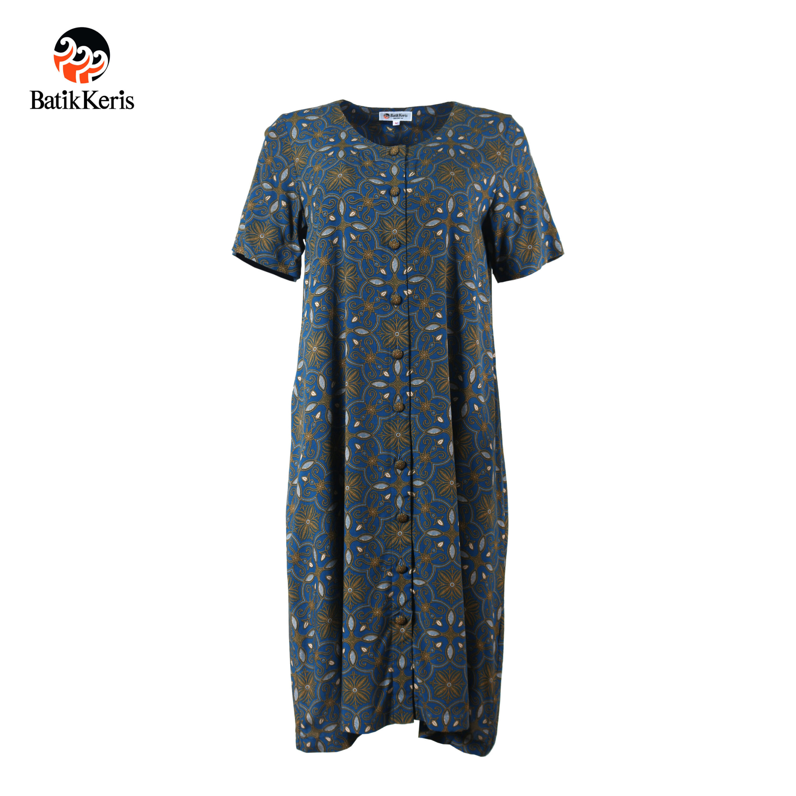 Daster Batik Lengan Pendek Kancing Atas Sampai Bawah Motif Ceplok ...