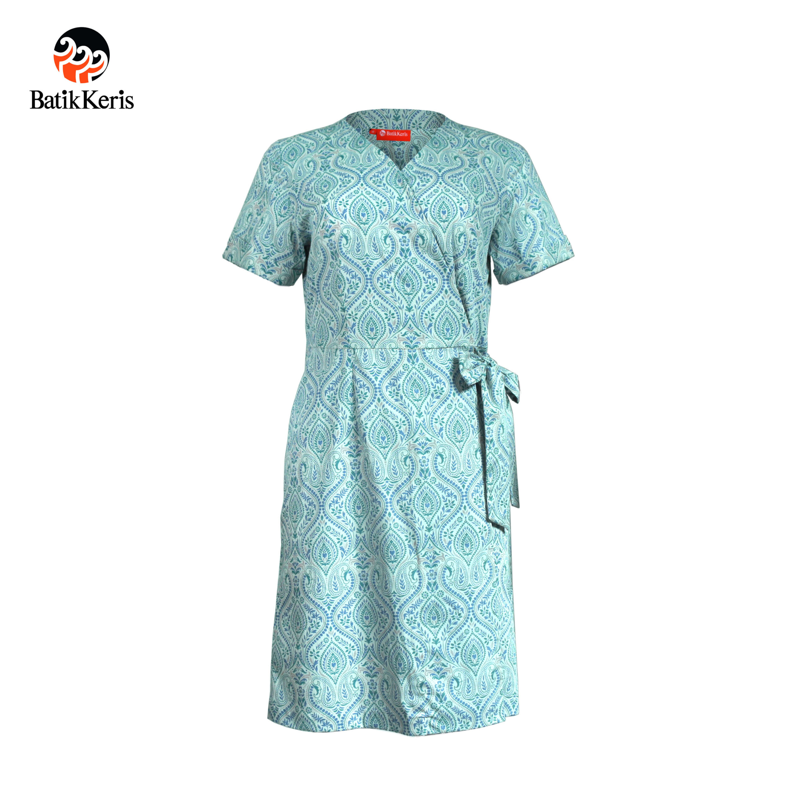 Dress Batik Lengan Pendek Motif Keris Sinambung Peni - Batik Keris Online