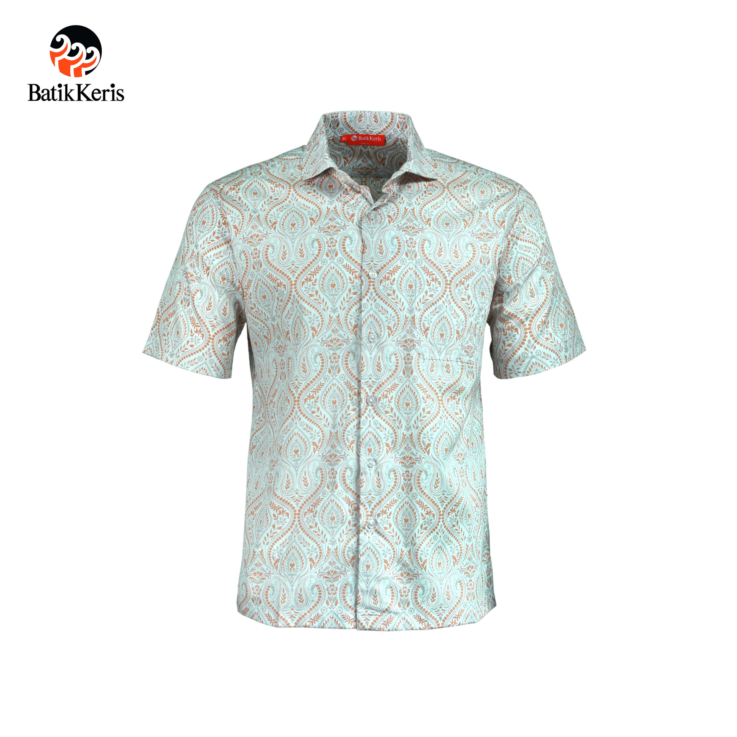 Kemeja Slimfit Batik Lengan Pendek Motif Keris Sinambung Peni - Batik ...