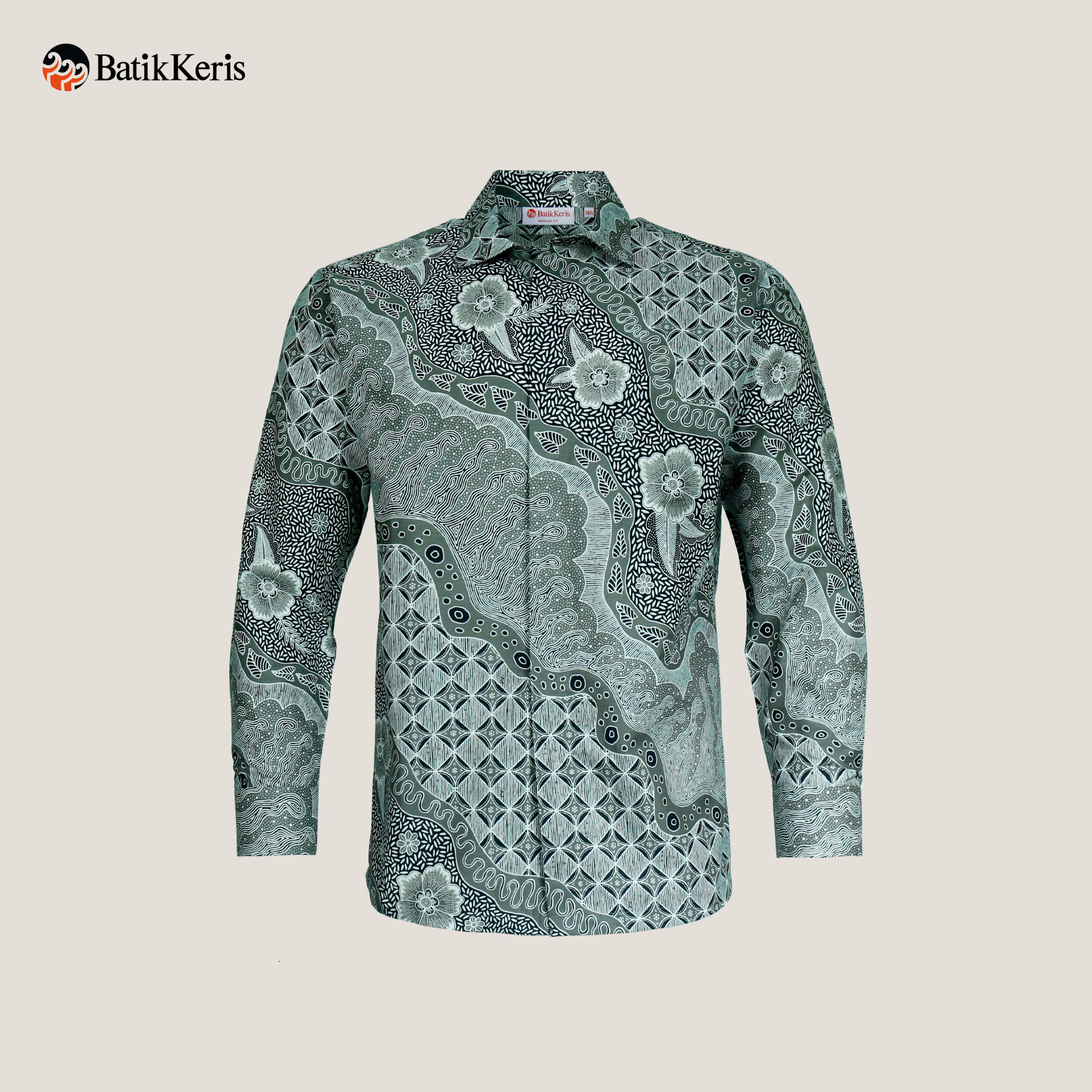 Kemeja Reguler Fit Batik Lengan Panjang Motif Keris Lereng Astuti ...