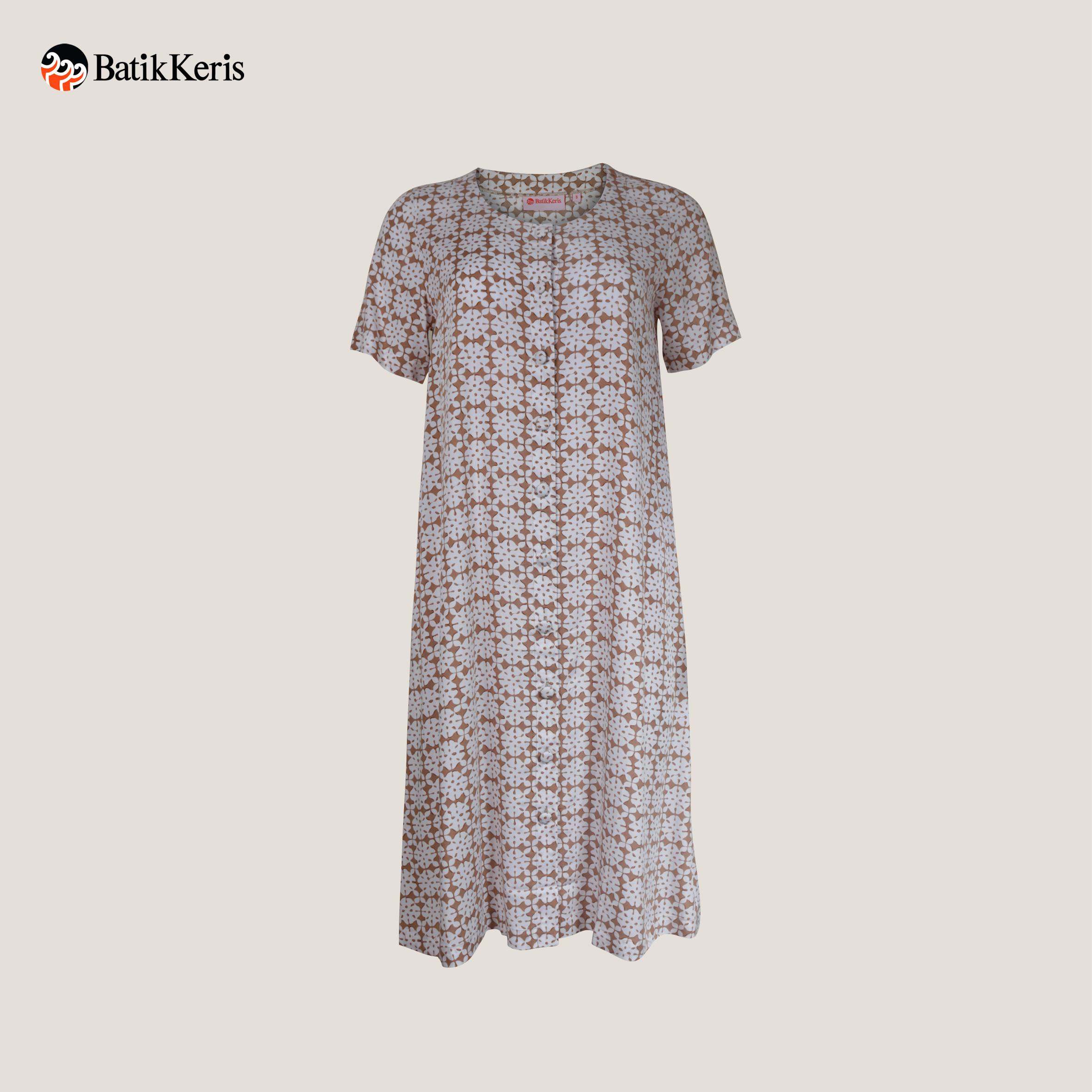 Daster Batik Lengan Pendek Motif Melati - Batik Keris Online