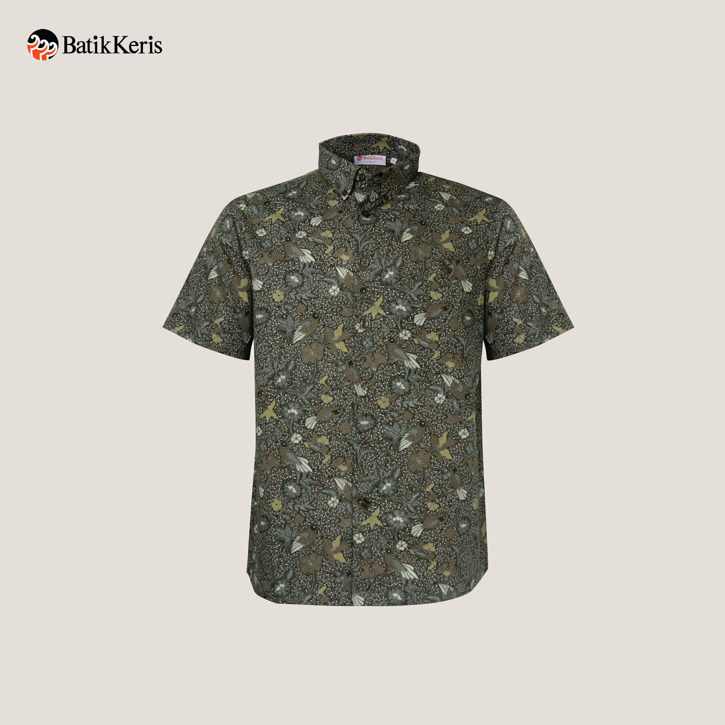 Kemeja Relaxed Fit Batik Lengan Pendek Motif Keris Pesona Cakrawala ...