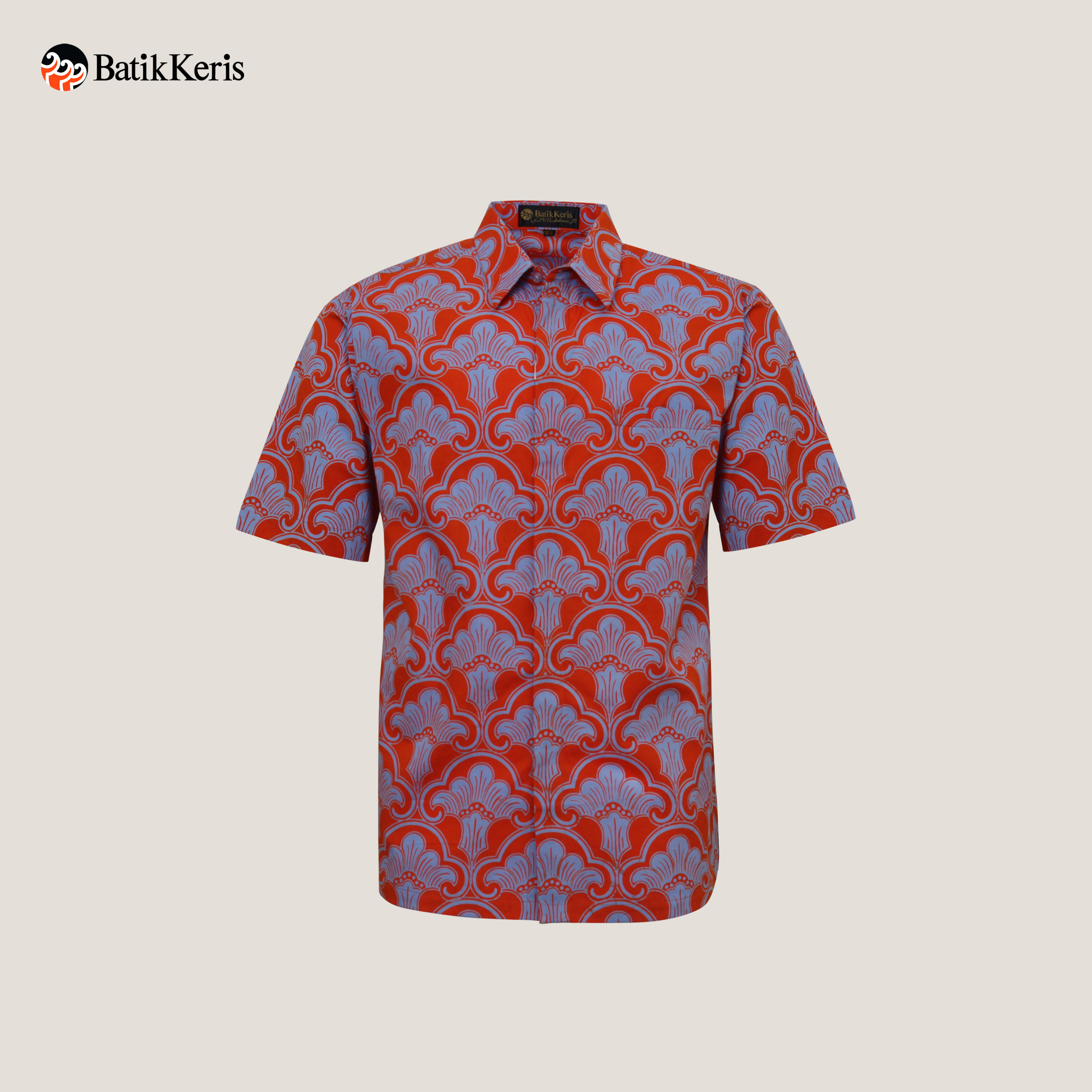 Kemeja Reguler Fit Batik Lengan Pendek Motif Sisik Nusantara - Batik ...