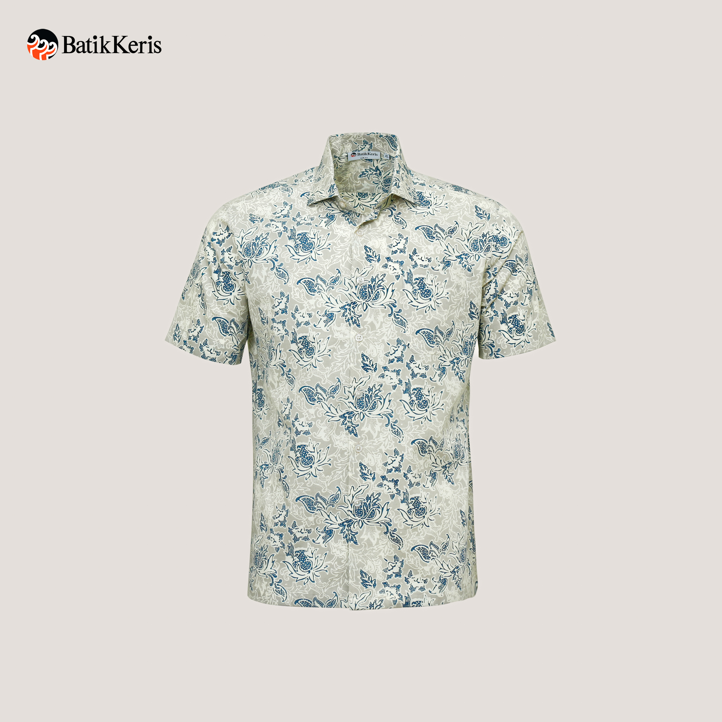 Kemeja Slimfit Batik Lengan Pendek Motif Keris Sulur Sajiwa-SLN - Batik ...