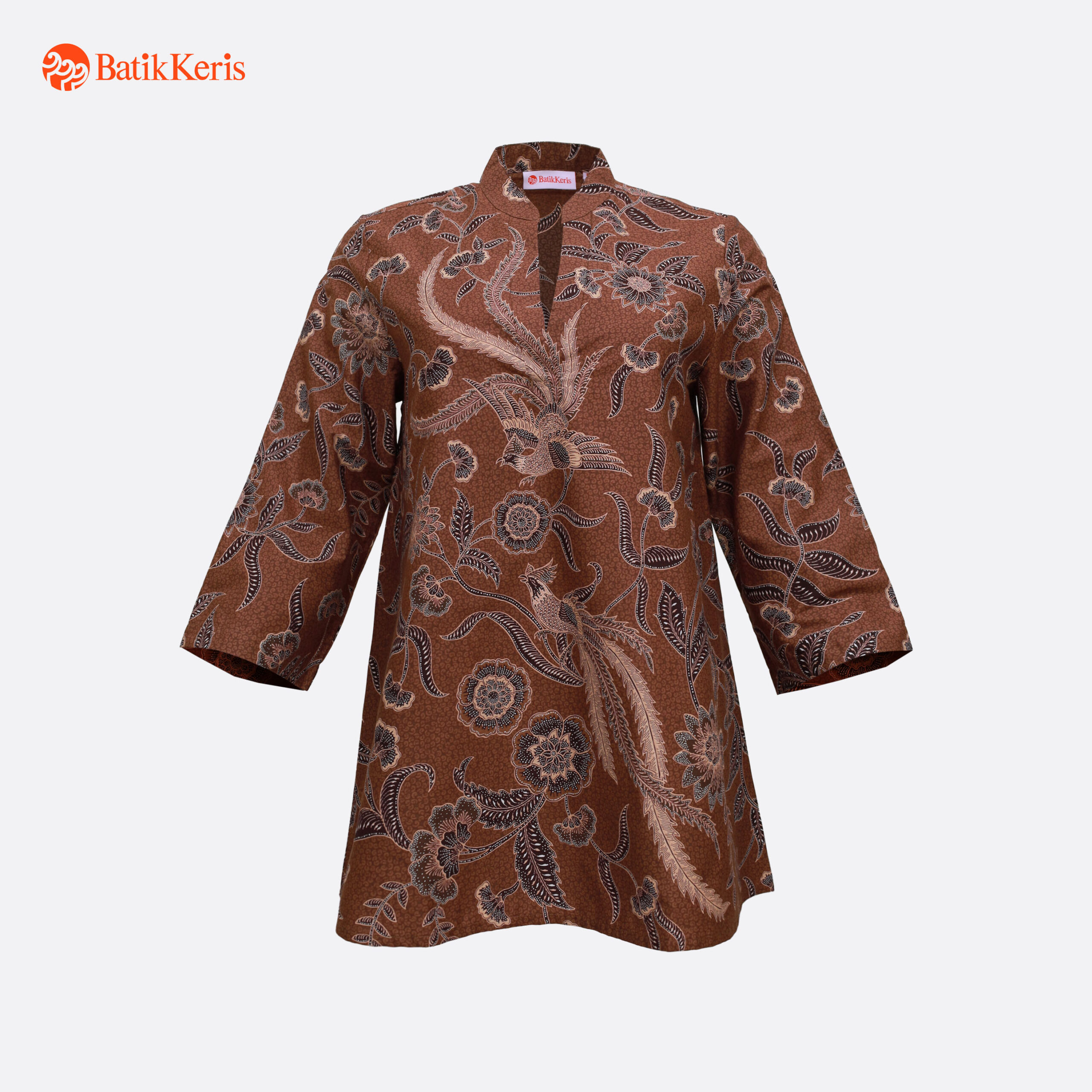 Blouse Batik Lengan 7/8 Motif Keris Abyakta - Batik Keris Online