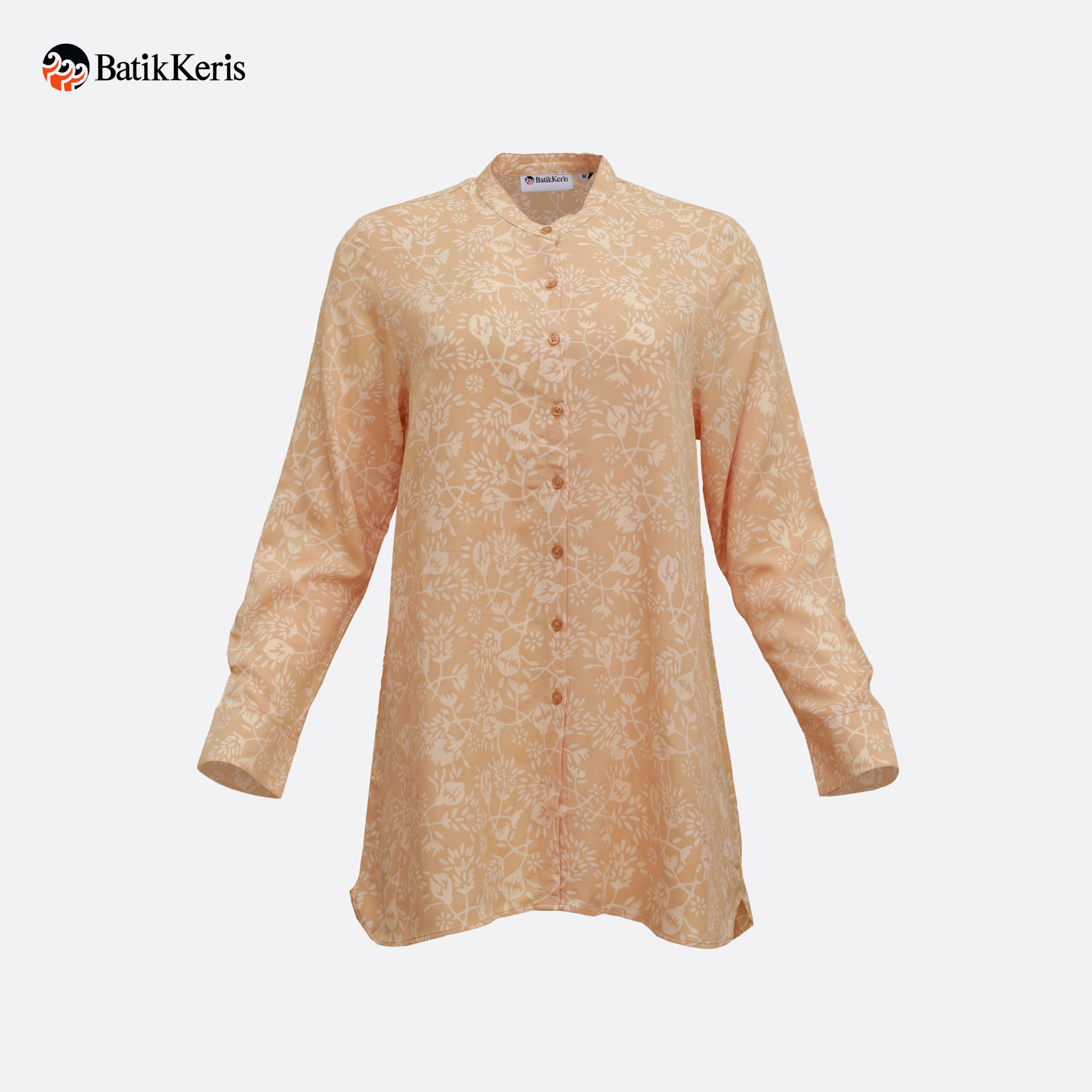 Blouse Tunik Lengan Panjang Motif Sekar Mbedol - Batik Keris Online