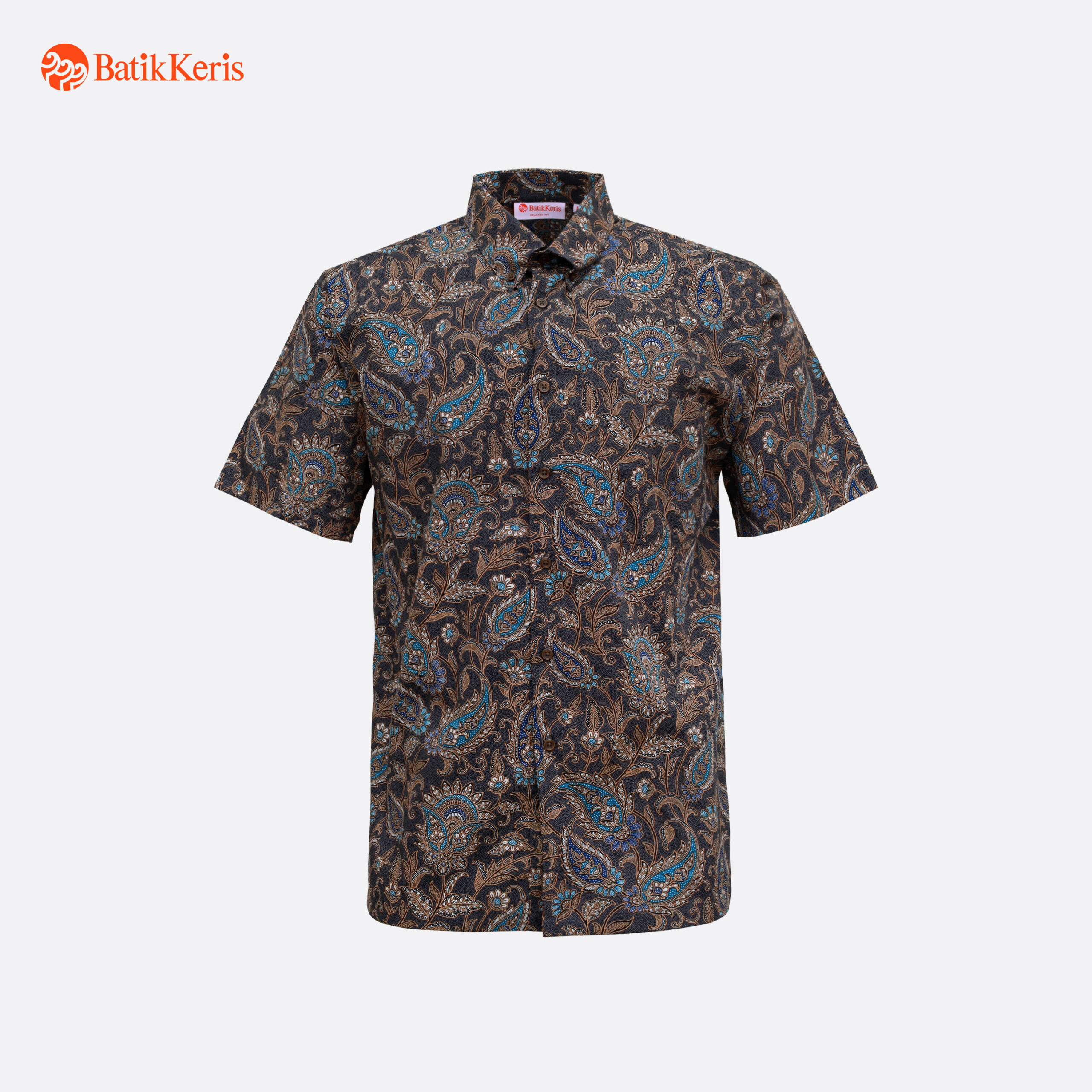 Kemeja Relaxed Fit Batik Lengan Pendek Motif Keris Arum Wedari - Batik ...